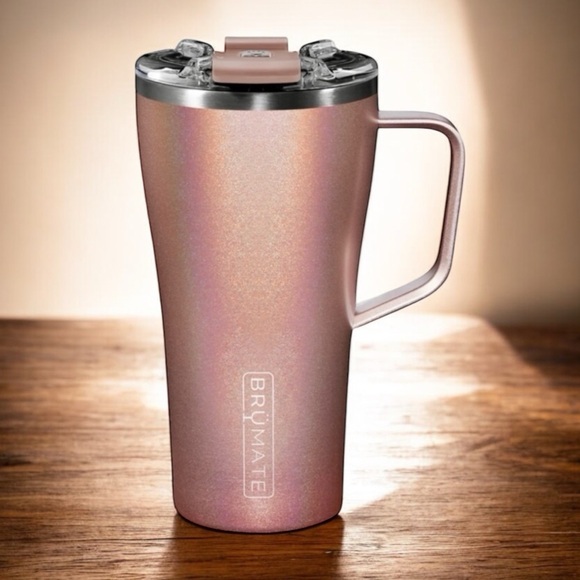 BRUMATE | Kitchen | Brumate Toddy 22oz Glitter Rose Gold Tumbler Cup ...